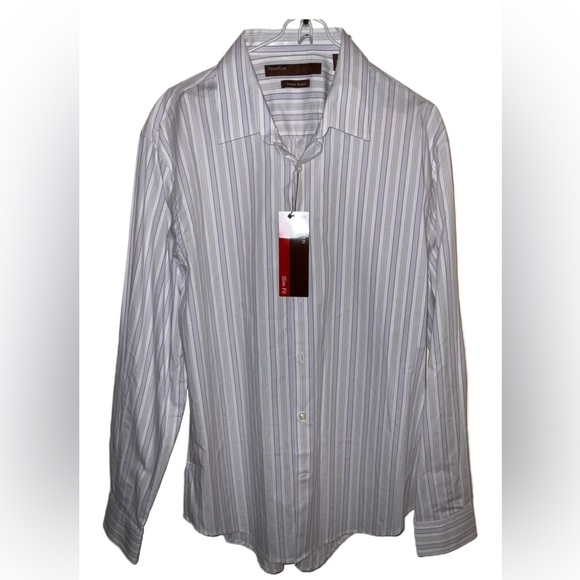 Perry Ellis | Shirts | Perry Ellis Pin Stripe Dress Shirt | Poshmark